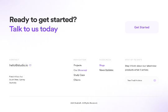 Footer Component Webflow